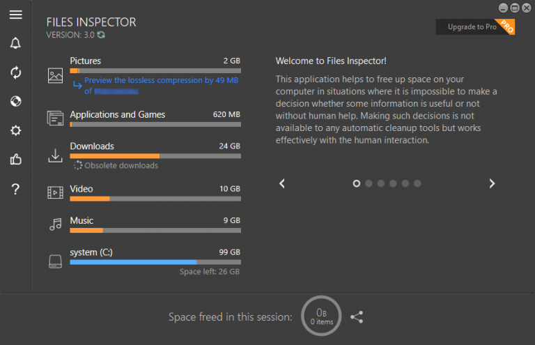 Files Inspector 3.0 helps you free up disk space
